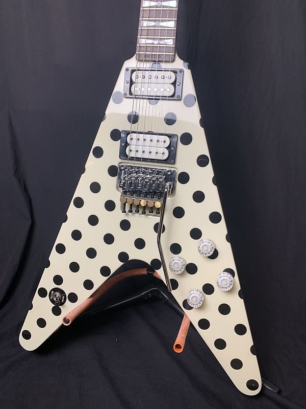 GMW Randy Rhoads Zakk Wylde Flying V 2019 - Polka Dot | Reverb