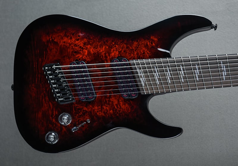 Omen Elite-8 Multiscale - Black Cherry Burst | Reverb