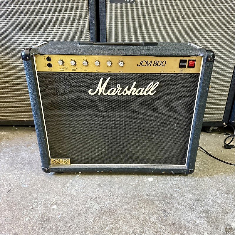 Marshall JCM-800 4104 1984 50 watt tube combo amp 2x12 | Reverb