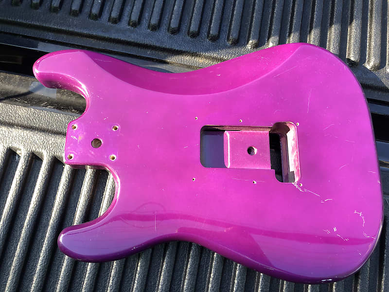Purple Strat body 90s, super cool color | Reverb