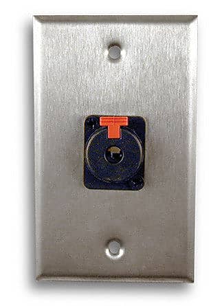 Single Gang Stainless Steel Wall Plates with Single TRS Plug | Reverb