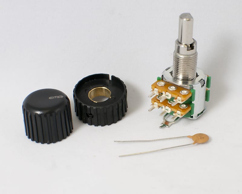 EMG 25k Volume/Tone Potentiometer Audio Taper 6/8mm Solid | Reverb UK