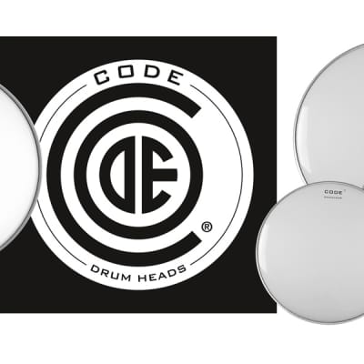 CODE Drumheads DNA Clear Set Fusion | Reverb