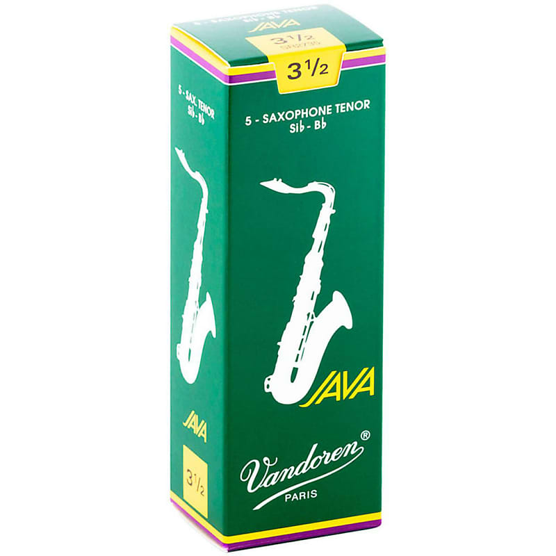 Vandoren SR2735 Tenor Sax Java Reeds Strength #3.5; Box of 5 | Reverb