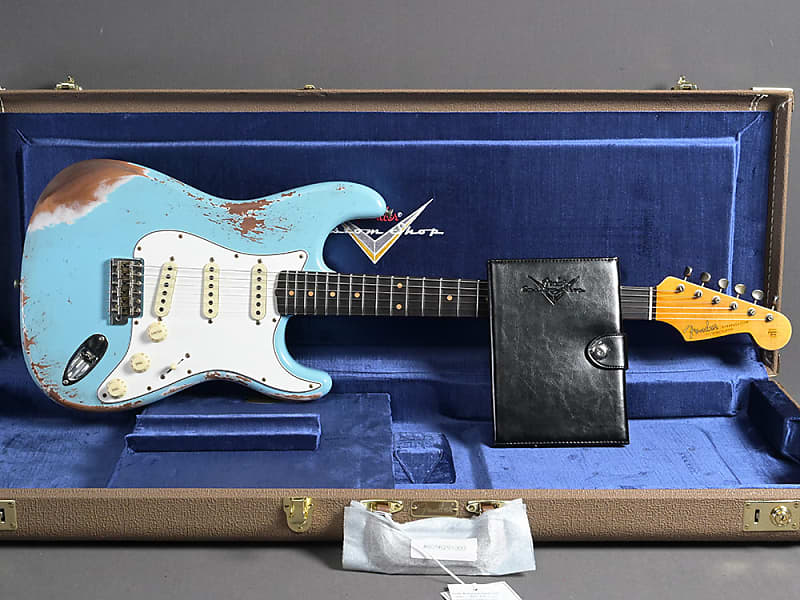 Fender Custom Shop Stratocaster 1962 Heavy Relic Daphne Blue | Reverb
