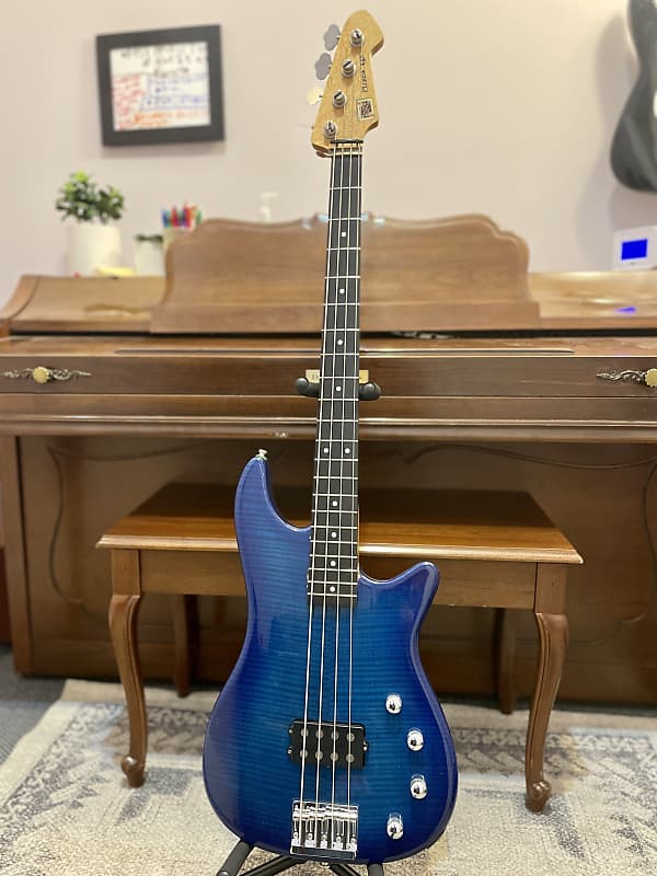 1990's Classic Ax Nashville-Made Bass - Transparent Blue | Reverb