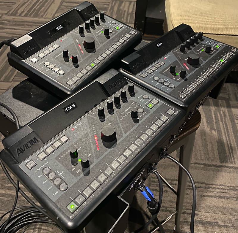 (3) Aviom A360 36-Channel Personal Mixers | Reverb