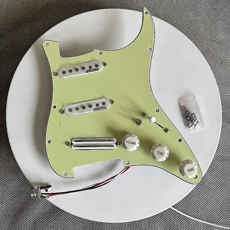 Mint Green Guitar Prewired Loaded Pickguard Multi Function | Reverb