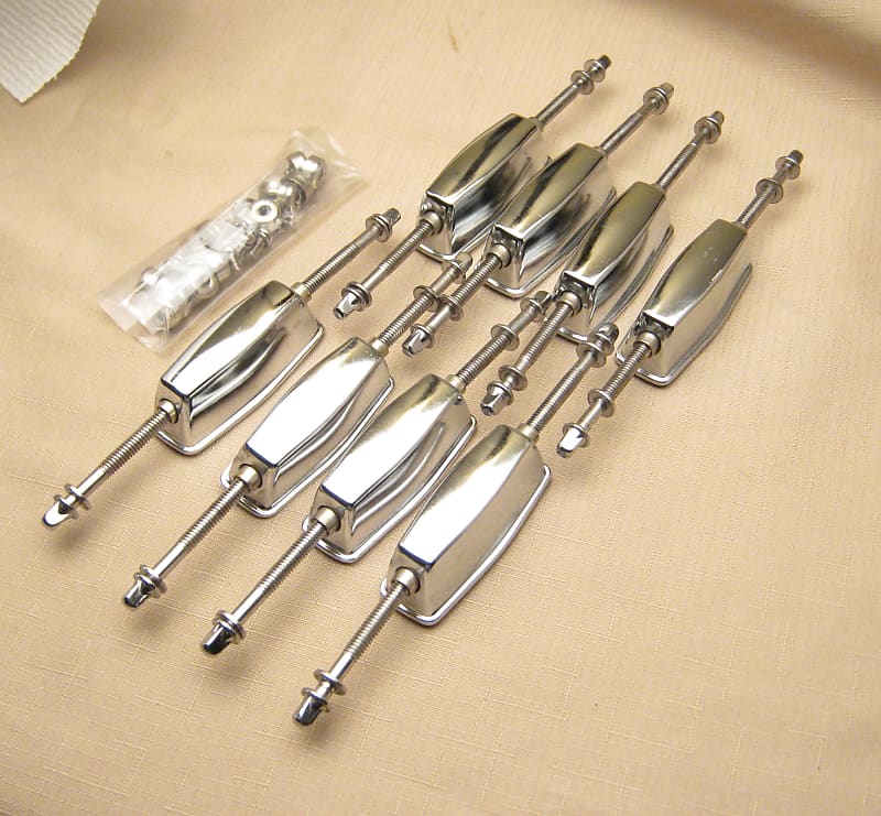 Set of 8 Generic Snare Drum Lugs with Tension Rods Lot 82-32 | Reverb
