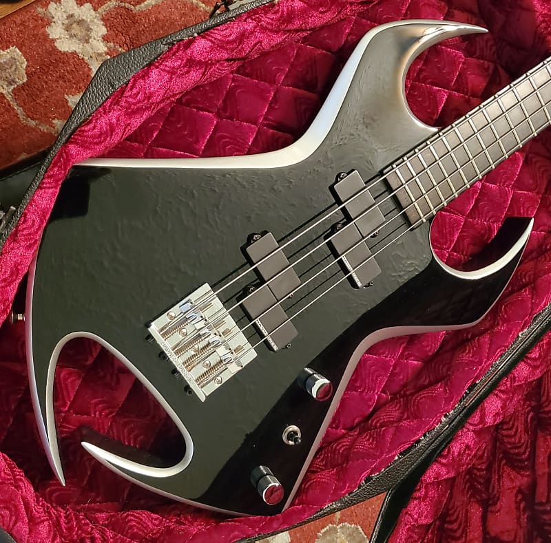 Bernie Rico Jr Menace Bass 2007 Black/Silver bevels | Reverb
