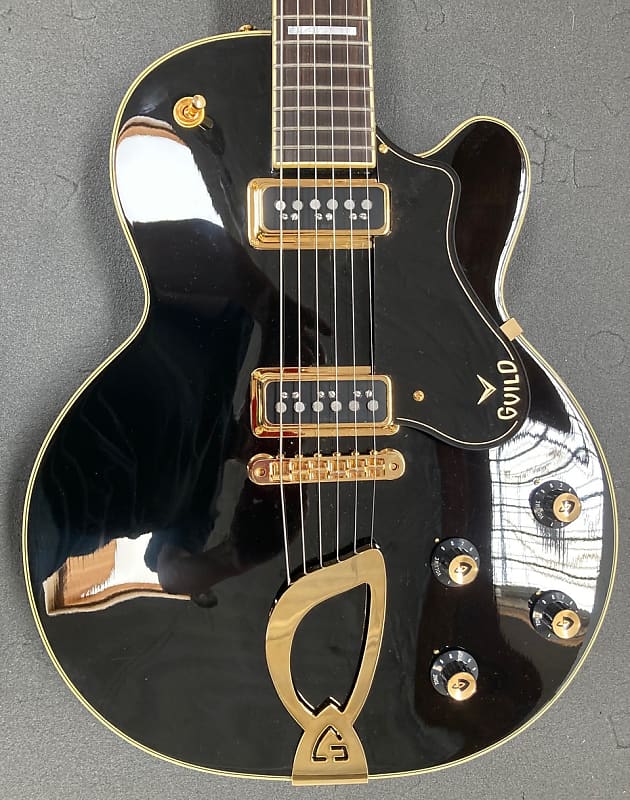 Guild M-75 Aristocrat Dynasonic 2023 - Black Gloss | Reverb