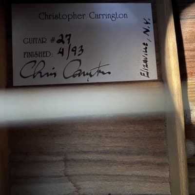Chris Carrington Classical Guitar - 1993 | Reverb