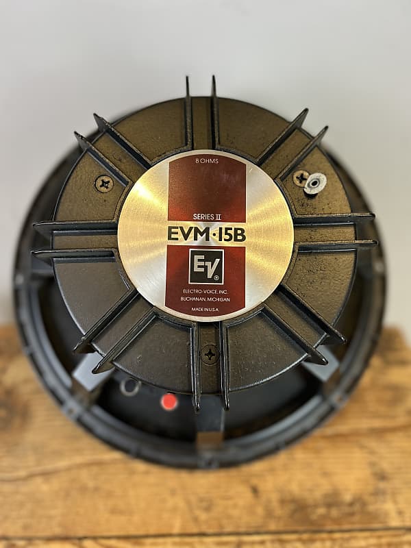 Electro-Voice EVM-15B 1980’s - Silver/Black/Crimson | Reverb