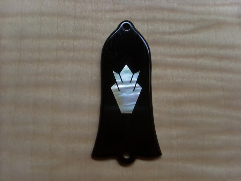 Custom Ebony Truss Rod Cover fits Gibson style guitars, crown | Reverb