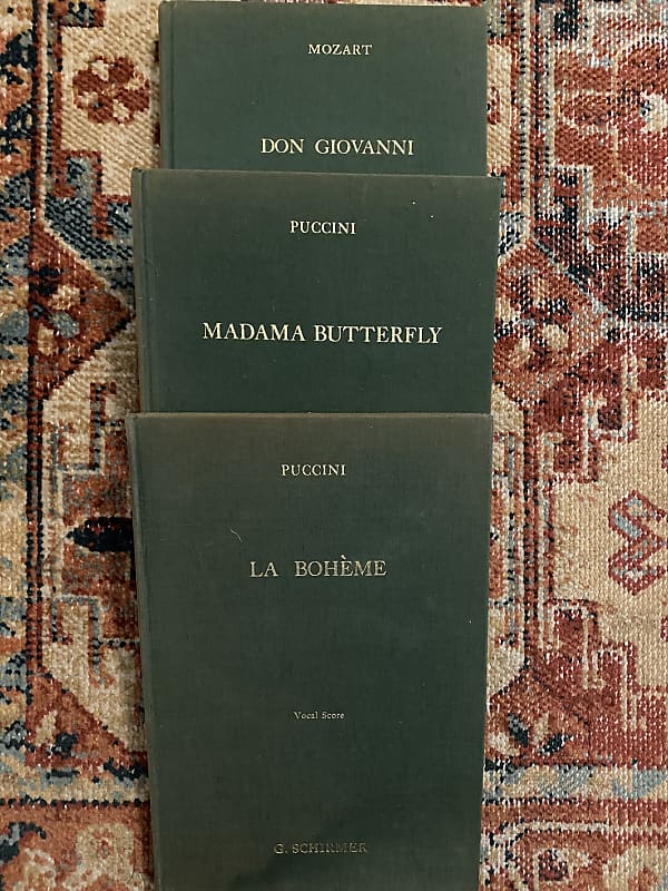 Book 3 G. Schirmer Opera Score Books - Don Giovanni, Madama | Reverb