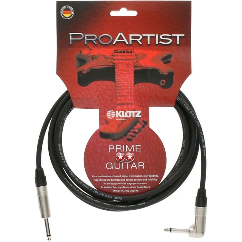 KLOTZ GUITAR 6M (20FT) PRO ARTIST INSTRUMENT CABLE | Reverb
