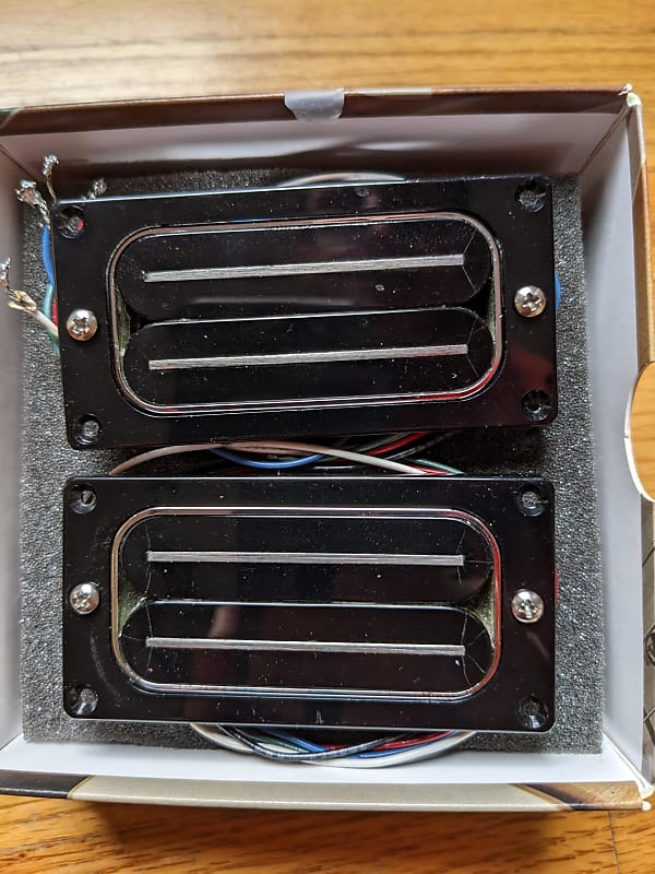 Wilde Pickups L-500XL and L-500R set - Black with Chrome | Reverb