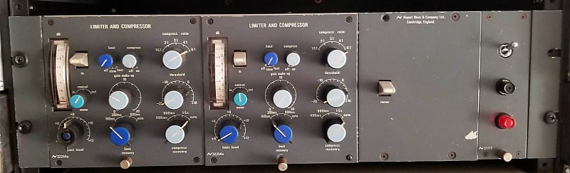 Neve 32254/E Compressor Limiter Racked Pair 2254e | Reverb