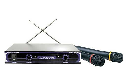 VocoPro VHF3005 Dual Handheld Wireless Microphone System | Reverb