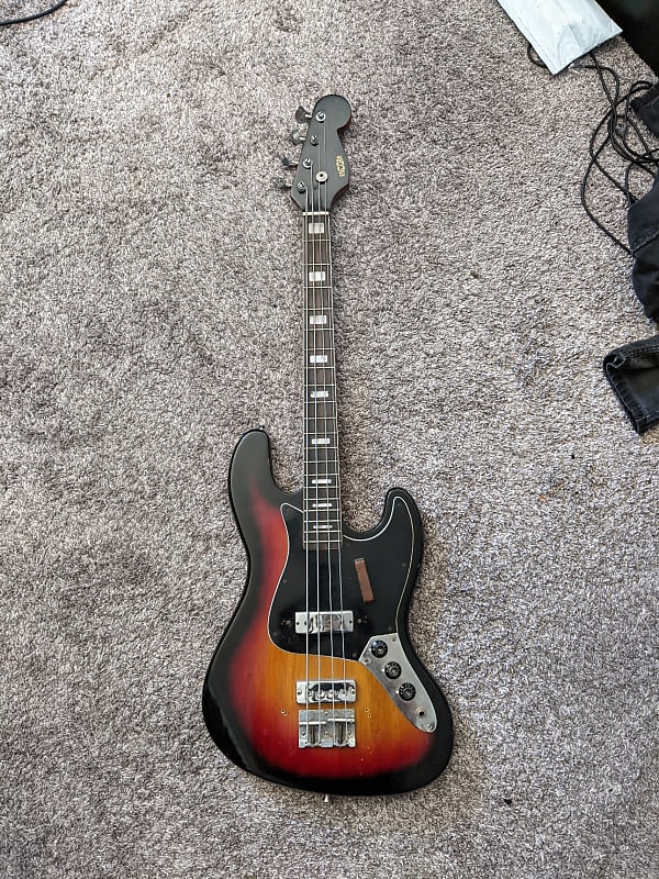 Encore Jazz Bass 1970s Sunburst | Reverb Australia