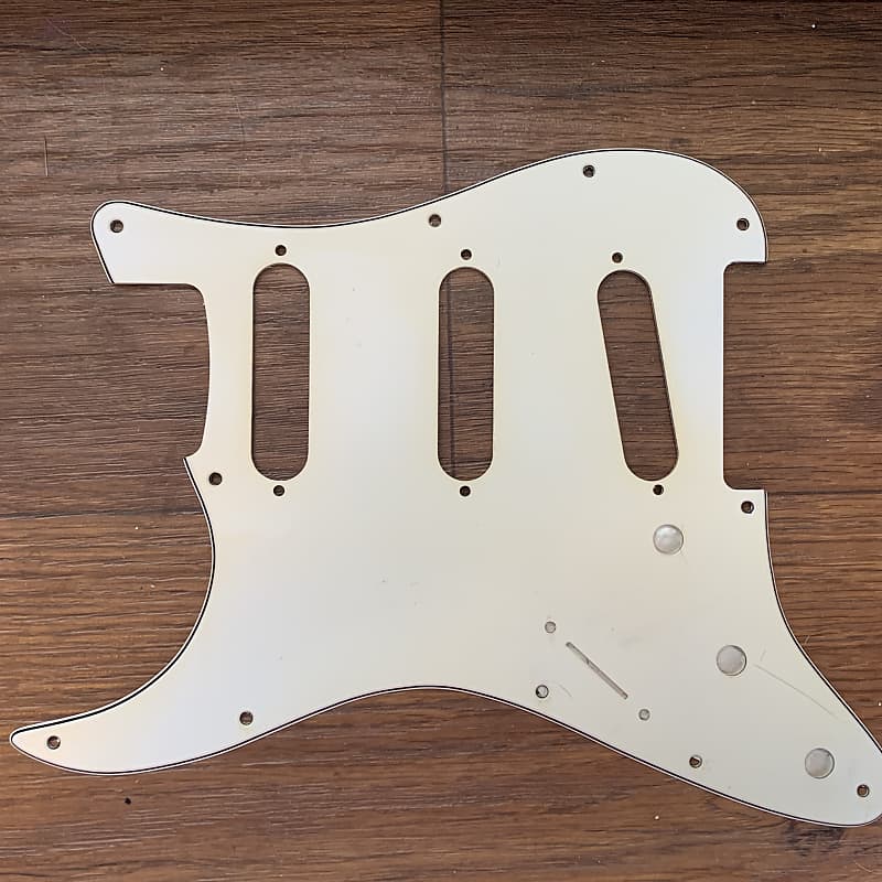 MJT Left Handed Stratocaster Pickguard - Aged by Mark Jenny | Reverb