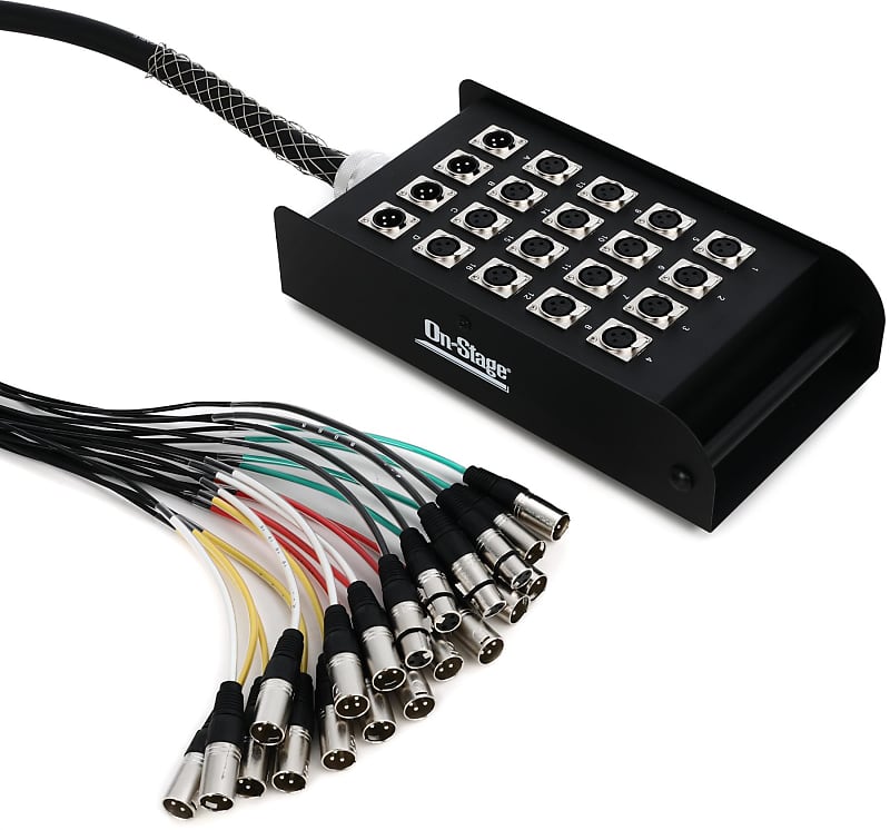 On-Stage SNK164100V2 16x4 XLR Stage Snake - 100 foot | Reverb