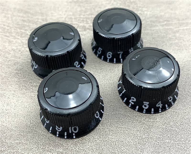 Ibanez Black Vintage Sure Grip III Tone and Volume Control | Reverb