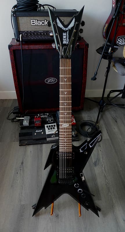 Dean Dime Razorback 7 Gloss black | Reverb