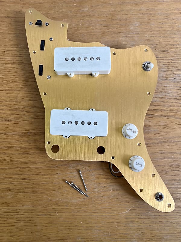 Loaded Squier Jazzmaster Loaded Pickguard Gold Anodized | Reverb