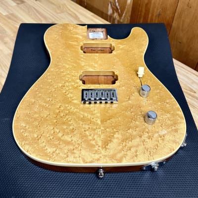 Warmoth Carved Top Telecaster Body with Strat Pocket, | Reverb