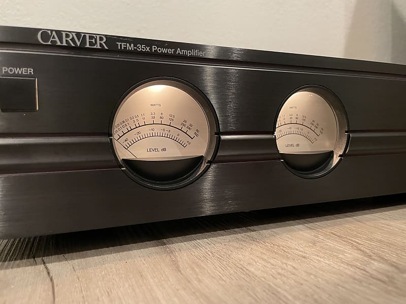 Carver TFM-35X Magnetic Field power Amplifier 35X Black | Reverb