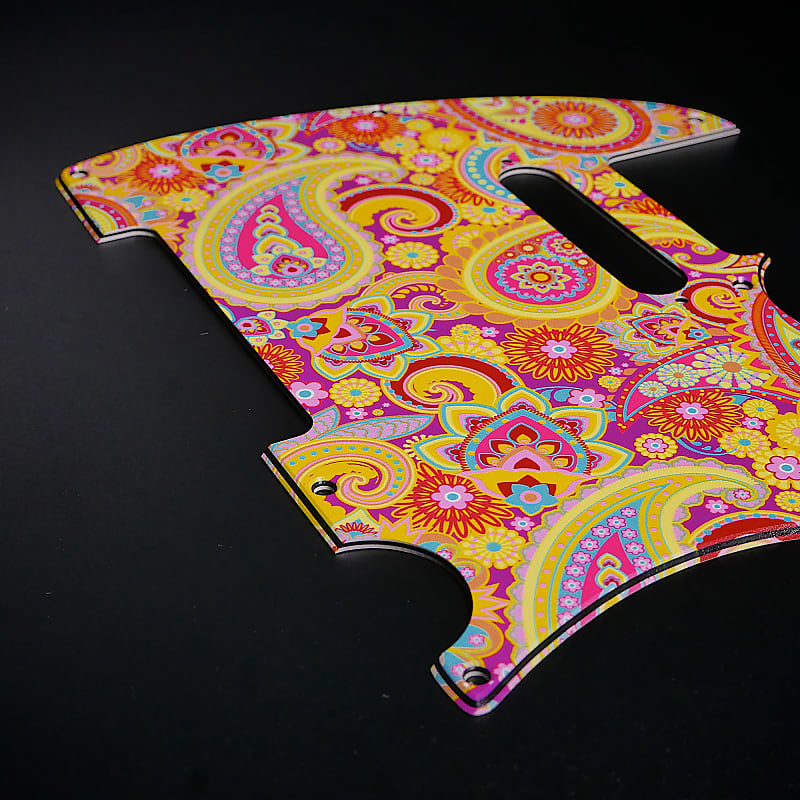 Fender Tele Pickguard / Paisley Pattern #1 / Custom Pickguard | Reverb
