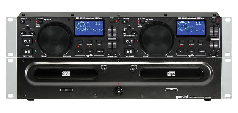 Gemini CDX-2200 Dual Rackmount CD Player | Reverb
