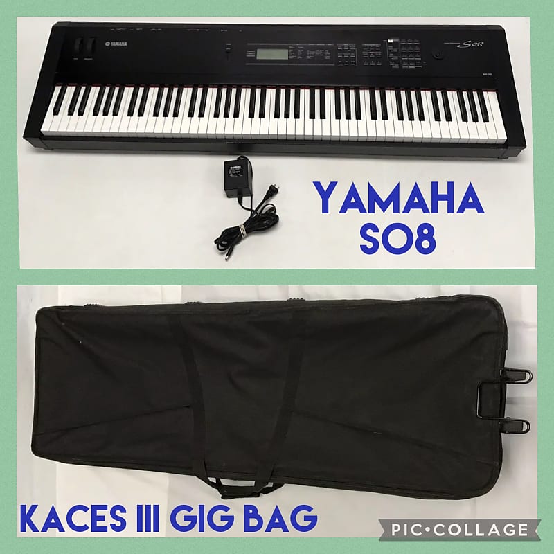 Yamaha S08 88 Key Programmable Synthesizer Keyboard & Kaces | Reverb