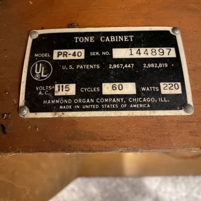 Hammond PR40 Tone Cabinet | Reverb