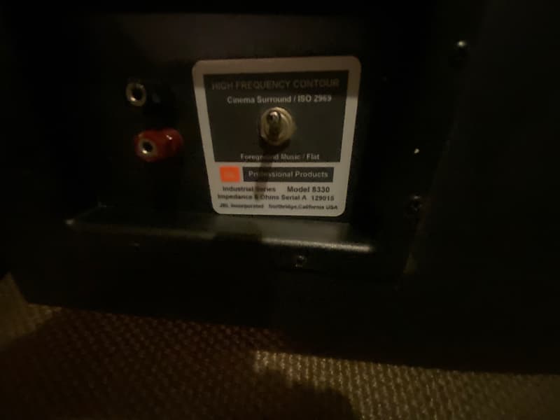 JBL Professional Industrial Series (4) PRO 8330 Cinema Rear | Reverb