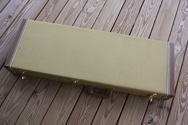 Fender Stratocaster Telecaster guitar hard case tweed Reissue | Reverb