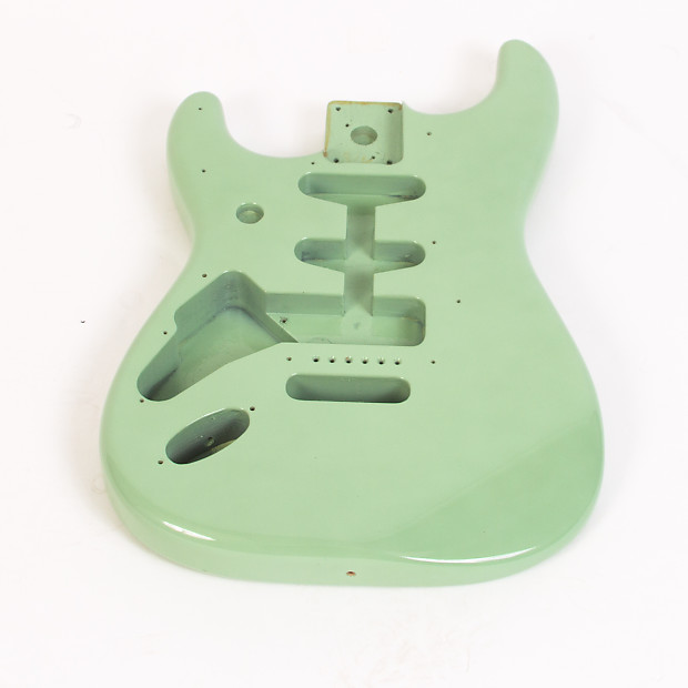 Fender Left Handed MIM Standard Stratocaster Body, Surf Green | Reverb