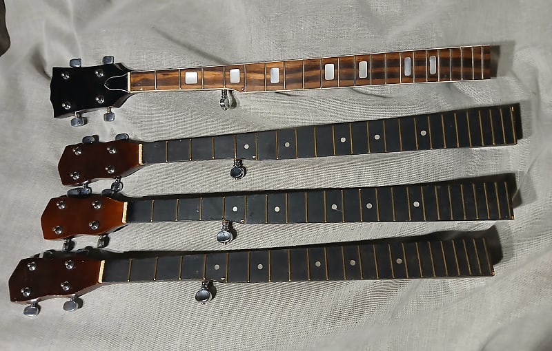 Lot of (4) Banjo Necks - 5 String w/ Tuners | Reverb