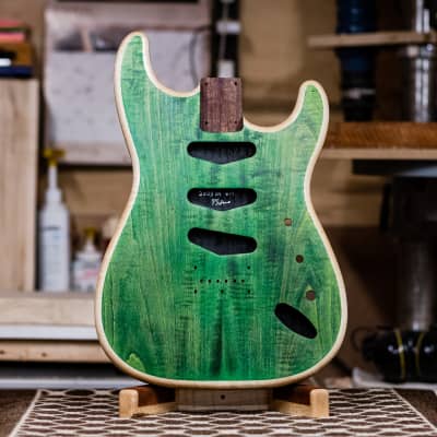 Maple & Ash Strat Body / Figured Maple & Ash Strat | Reverb