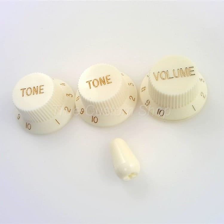 True Custom Shop® Parchment Tone Tone Volume Knobs & Switch | Reverb