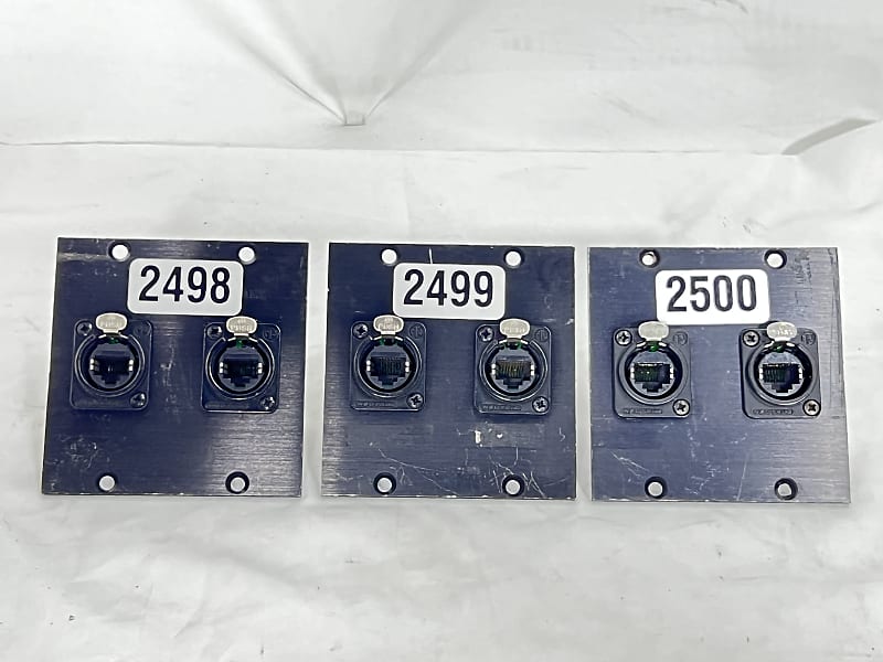 Neutrik X2 Cat6 Rack Plate Panel #2498 #2499 #2500 (One) | Reverb