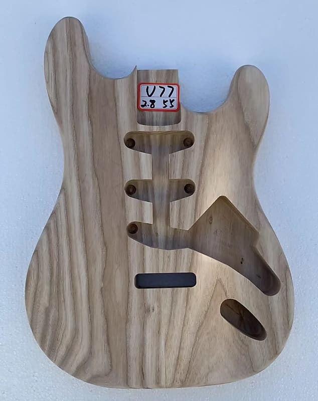 Custom Stratocaster Strat Style Ash Wood Guitar Body | Reverb