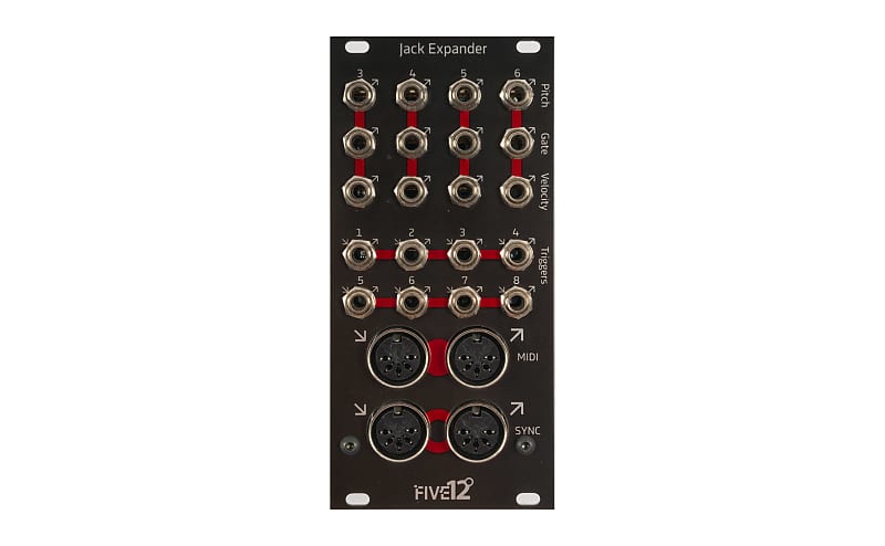 Five12 Jack Expander for Vector Sequencer (Black) [USED] | Reverb UK