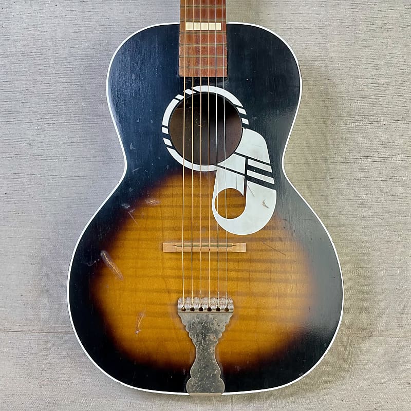 Kay 1160 Note 1966 Sunburst Parlor Acoustic Short Scale | Reverb