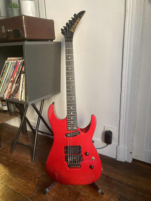 Kramer Proaxe 1989 - candy apple red USA | Reverb