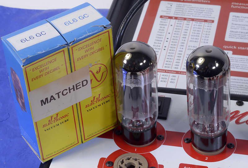 Tightly Matched Pair JJ Electronic 6L6GC For Fender 20mA and | Reverb