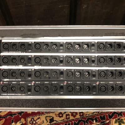 Pro Co MS-43 Mic Splitters. 4 rack mount splitters in a case. | Reverb