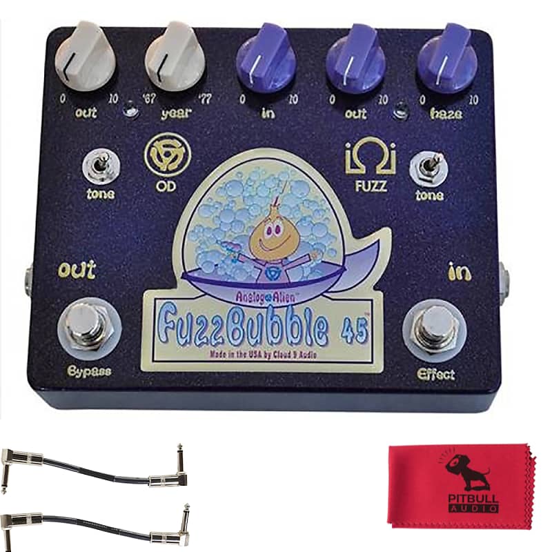 Analog Alien Fuzzbubble-45 Overdrive / Fuzz Pedal w/ Patch | Reverb