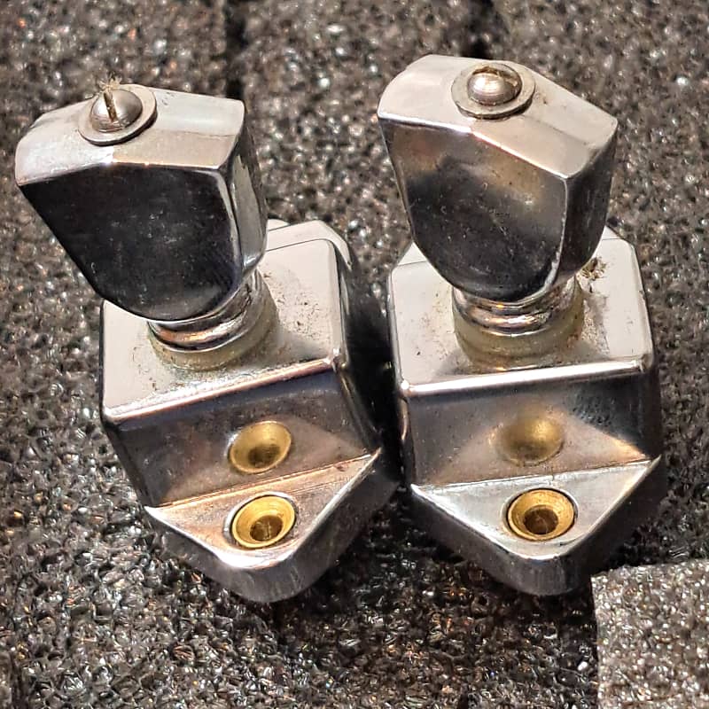 Vintage Kluson Banjo Firebird Aged Tuners Set of 2- Nickel | Reverb